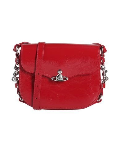 VIVIENNE WESTWOOD Hunter Flap Crossbody Cross-body Bag Leather - Red