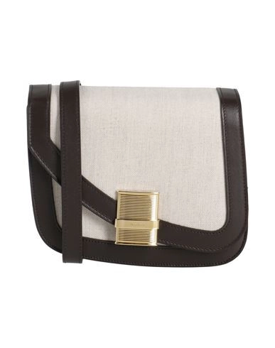 FERRAGAMO Cross-body Bag Dark Leather, Textile Fibers - Brown