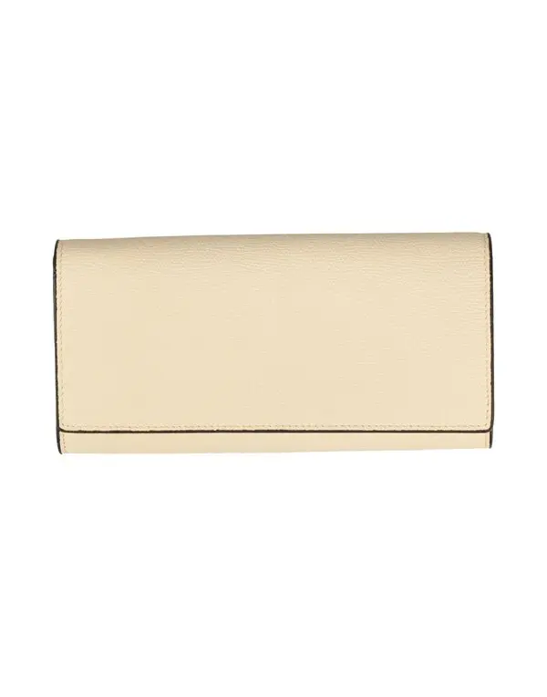 VALEXTRA Wallet Ivory Calfskin - White