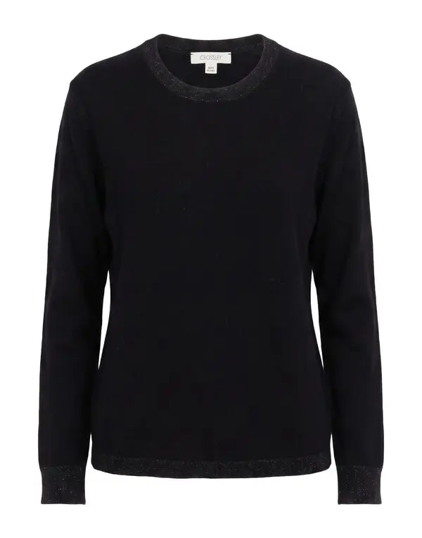 Crossley Sweater Size Virgin Wool, Metallic Fiber