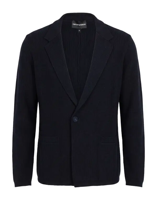Emporio Armani Cardigan Midnight Size Virgin Wool, Cotton
