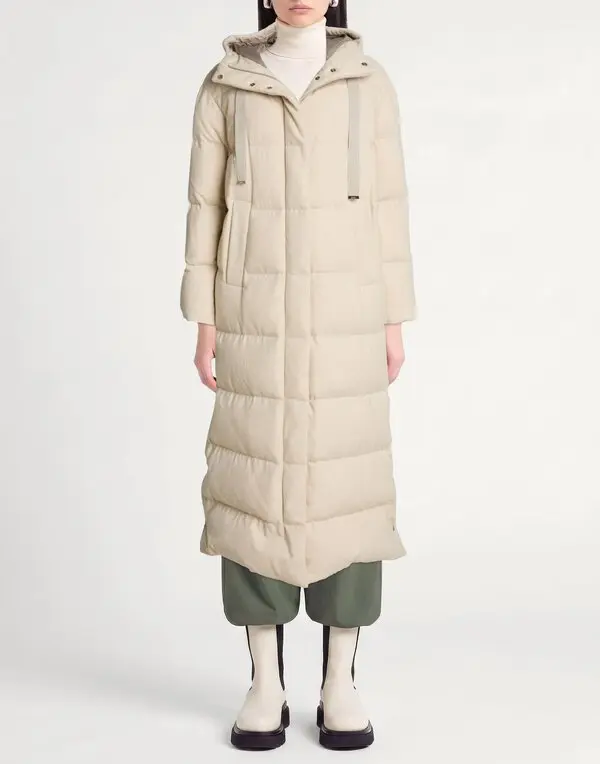Herno Puffer Cream Size Cashmere, Polyamide, Recycled Wool, Cotton, Polyester