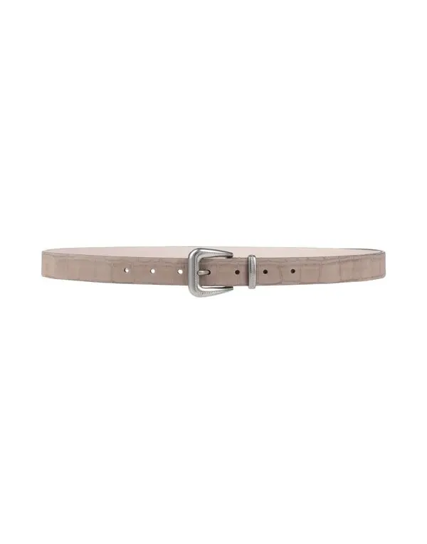 Brunello Cucinelli Belt Taupe Size Leather