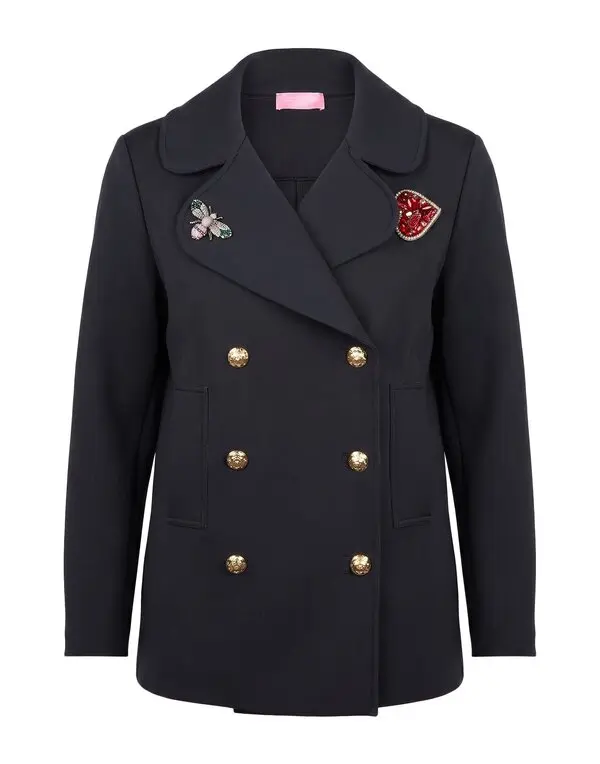 LA FILLE DES FLEURS Overcoat & Trench Coat Size Polyamide, Elastane