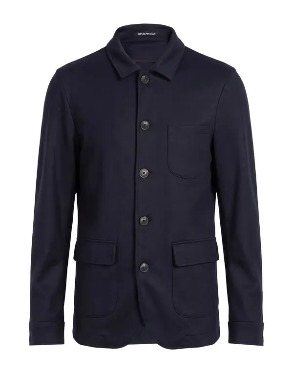 Emporio Armani Jacket Midnight Size Wool, Polyamide