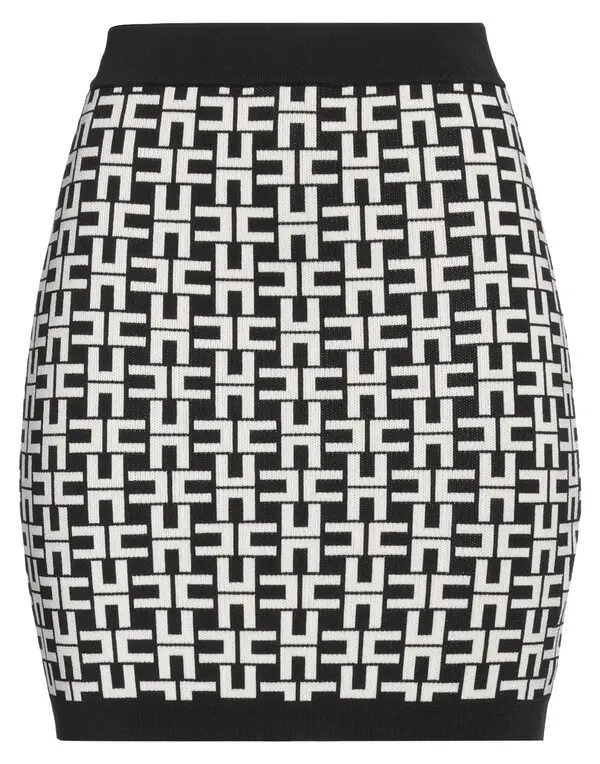 Elisabetta Franchi Mini Skirt Size Viscose, Polyamide - Black