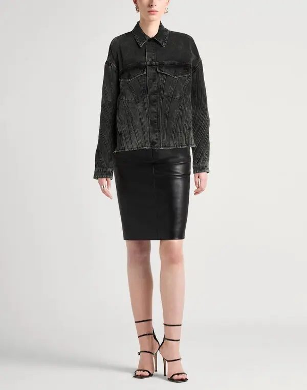 MUGLER Denim Outerwear Size Cotton