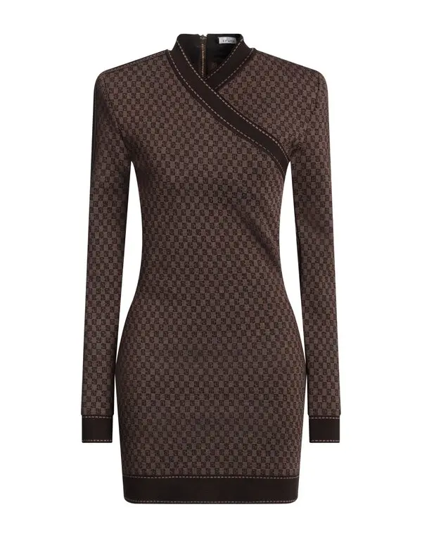 Balmain Mini Dress Size Merino Wool, Polyester