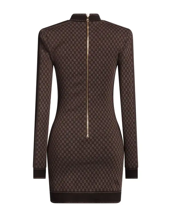 Balmain Mini Dress Size Merino Wool, Polyester