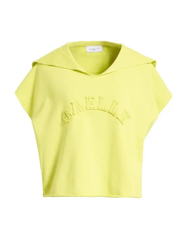 GAELLE PARIS Sweatshirt Lime Size Cotton, Polyester