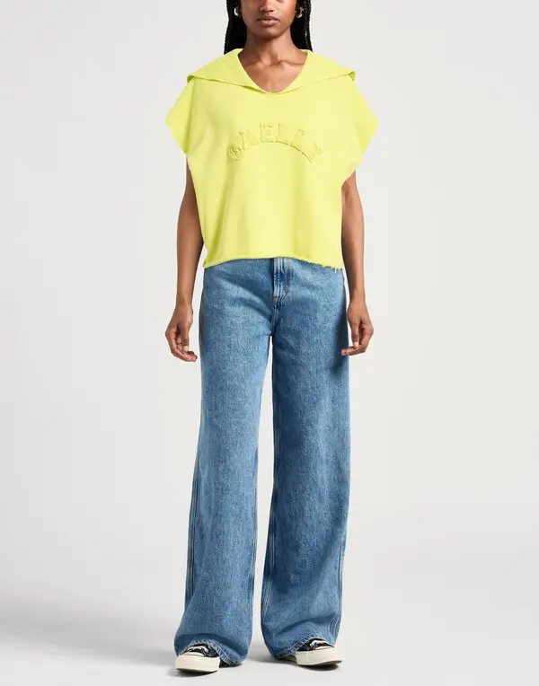 GAELLE PARIS Sweatshirt Lime Size Cotton, Polyester