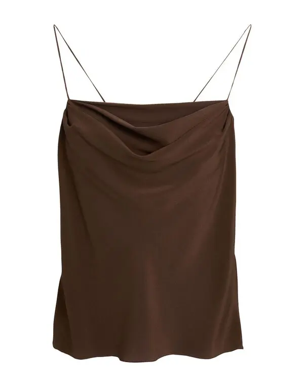 Balmain Top Chocolate Size Silk