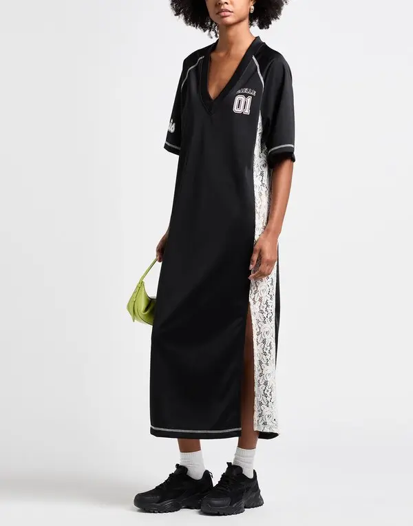 GAELLE PARIS Maxi Dress Size Polyester, Polyamide, Elastane