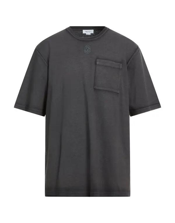 Alexander McQueen T-shirt Charcoal Size Cotton