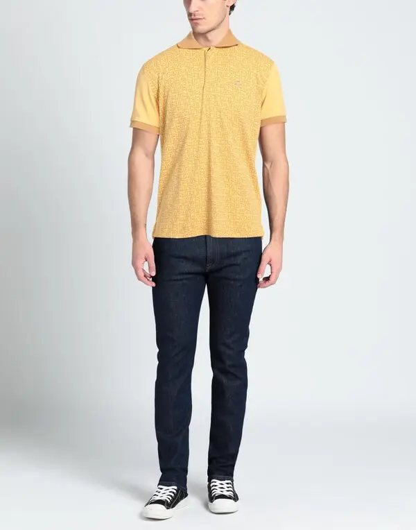 Peuterey Polo Shirt Marigold Size Polyamide, Elastane
