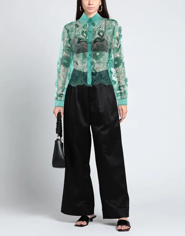 Alberta Ferretti Shirt Turquoise Size Polyester