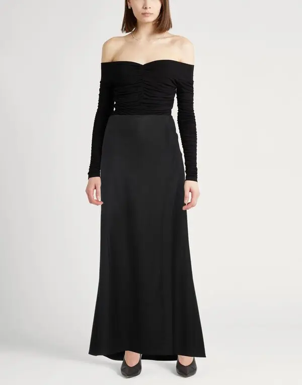 Alberta Ferretti Maxi Skirt Size Virgin Wool, Elastane