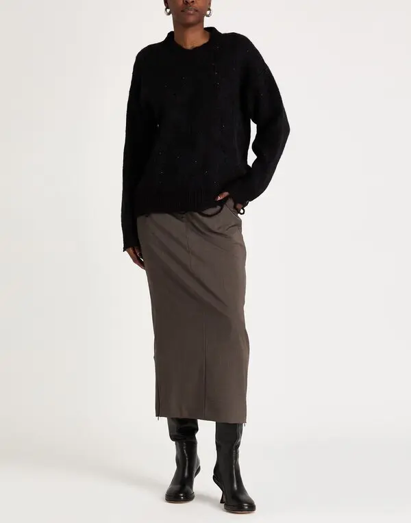 LANEUS Sweater Size Merino Wool, Polyester, Mohair Wool, Nylon, Wool