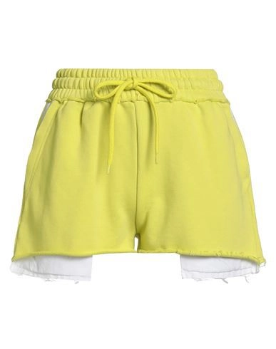 GAELLE PARIS Shorts & Bermuda Shorts Lime Size Cotton, Polyester