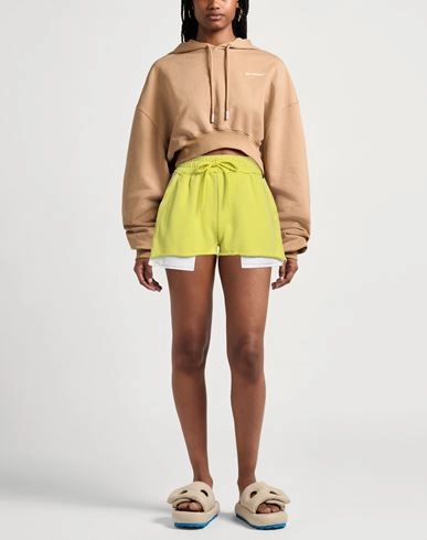 GAELLE PARIS Shorts & Bermuda Shorts Lime Size Cotton, Polyester