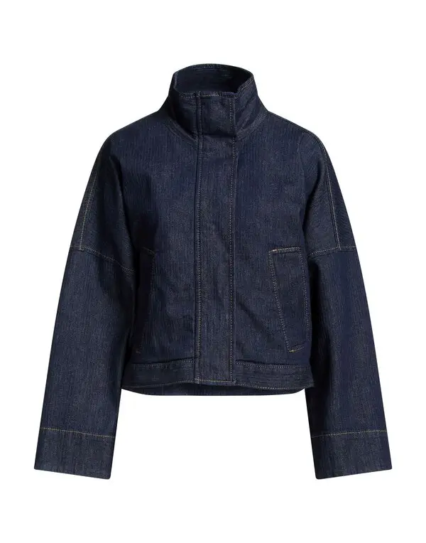 Max & Co. Denim Outerwear Size Cotton, Elastane