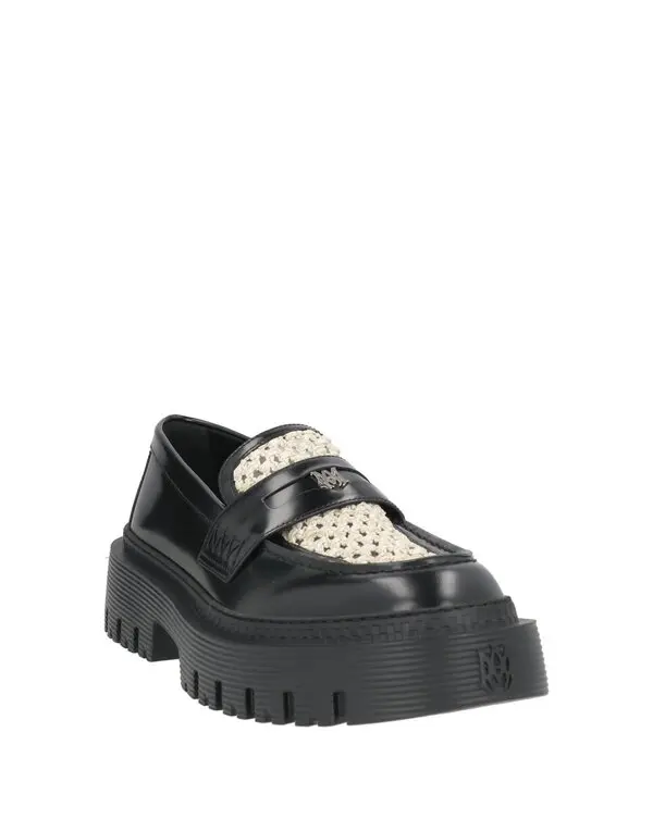 Amiri Loafers Size Leather, Textile Fibers