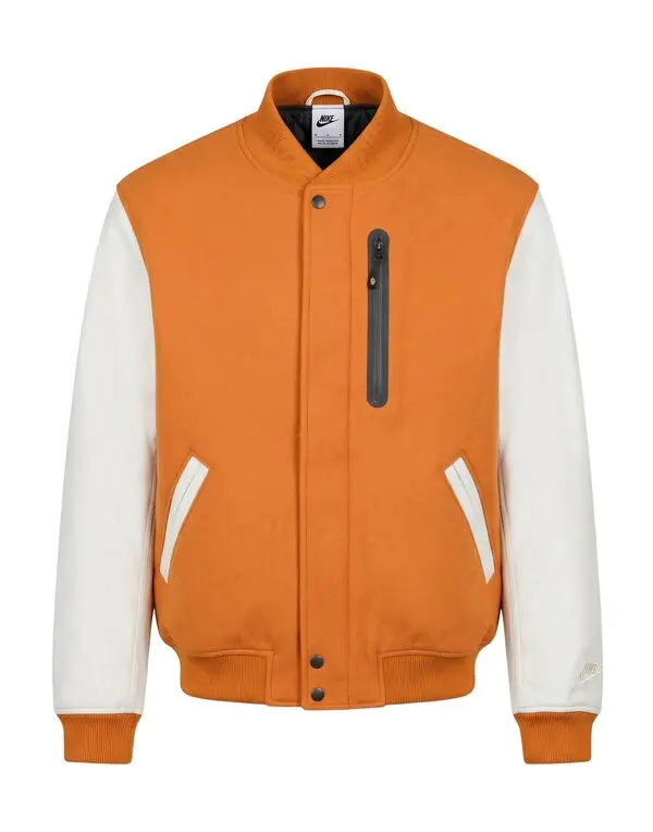 Nike Jacket Size Wool, Cow Leather
