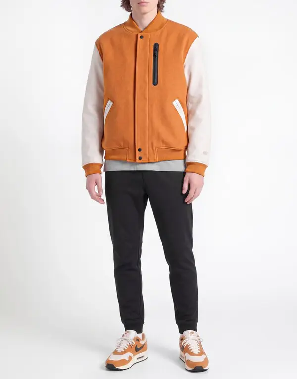 Nike Jacket Size Wool, Cow Leather