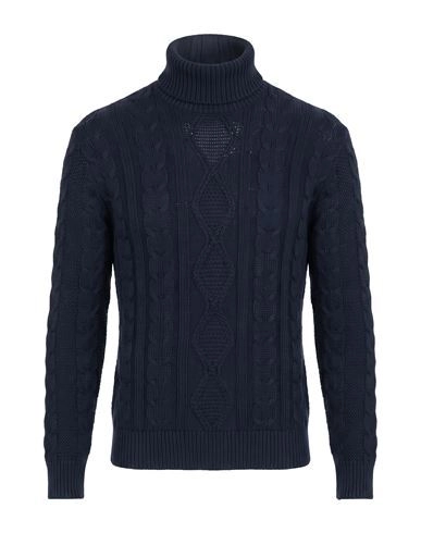 SELECTED Turtleneck Midnight Size Cotton - Blue