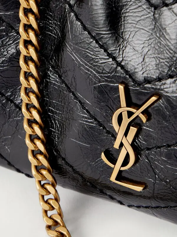 Saint Laurent Niki Matelassé Suede Shoulder Bag