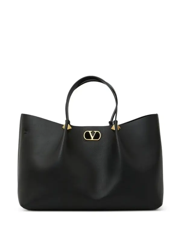 Valentino Garavani Vlogo Signature Large Leather Tote
