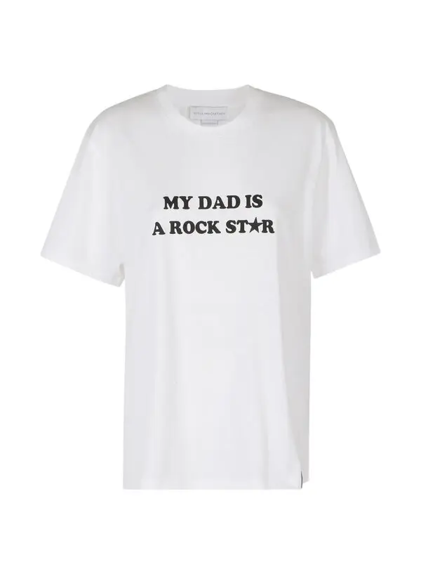 Stella McCartney My Dad Is A Rockstar" T-shirt - White