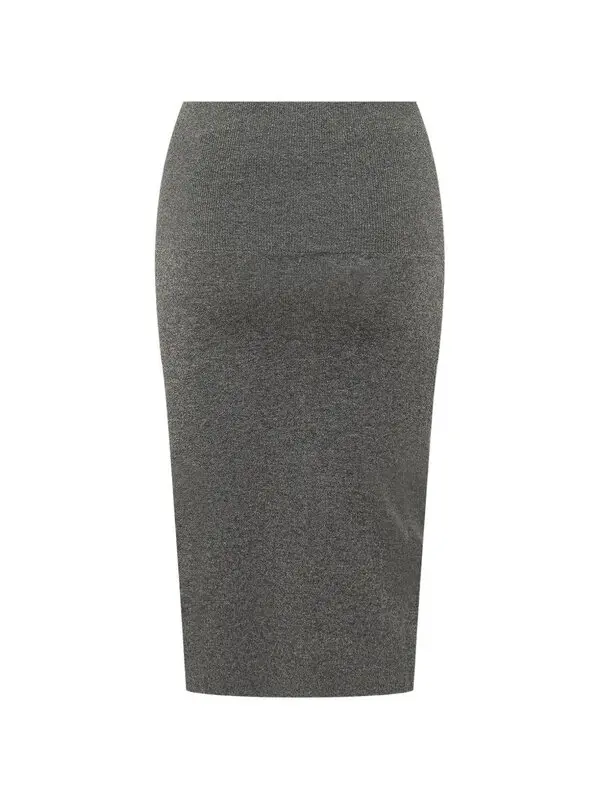 Stella McCartney Wool Midi Skirt - Grey