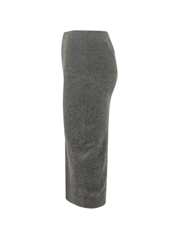Stella McCartney Wool Midi Skirt - Grey