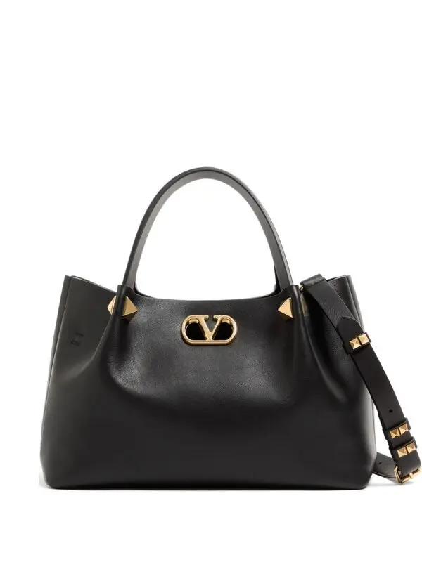 Valentino Garavani Vlogo Signature Small Leather Tote