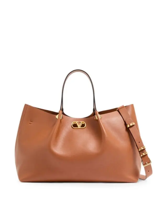 Valentino Garavani Vlogo Signature Large Leather Tote