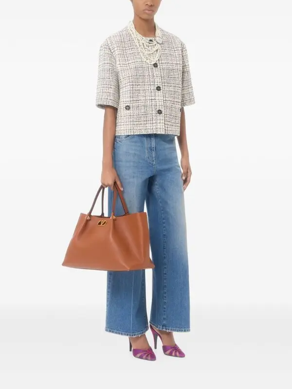 Valentino Garavani Vlogo Signature Large Leather Tote