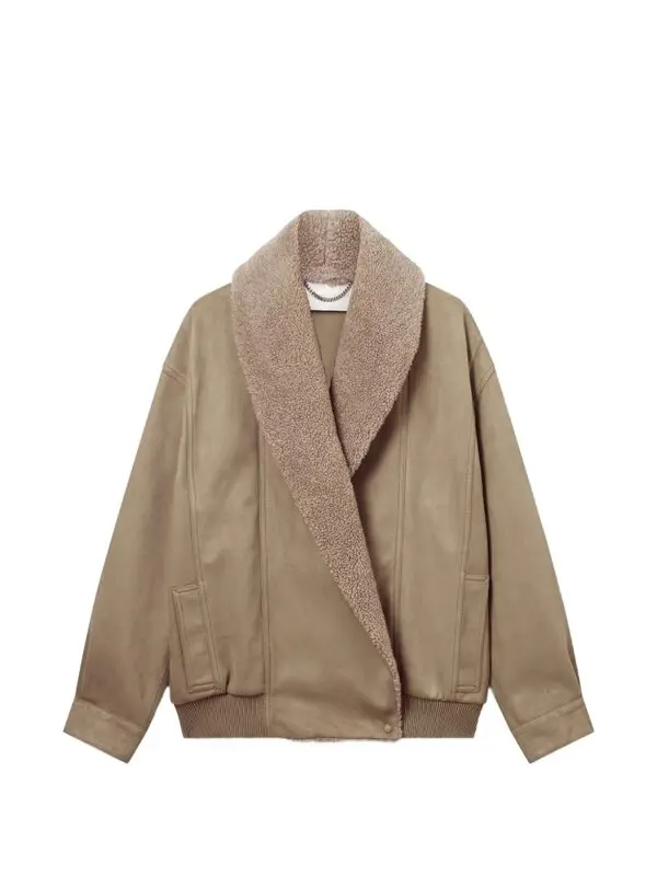 Stella McCartney Faux Leather Jacket - Beige