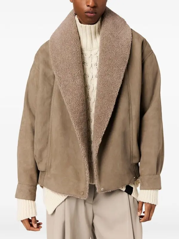 Stella McCartney Faux Leather Jacket - Beige