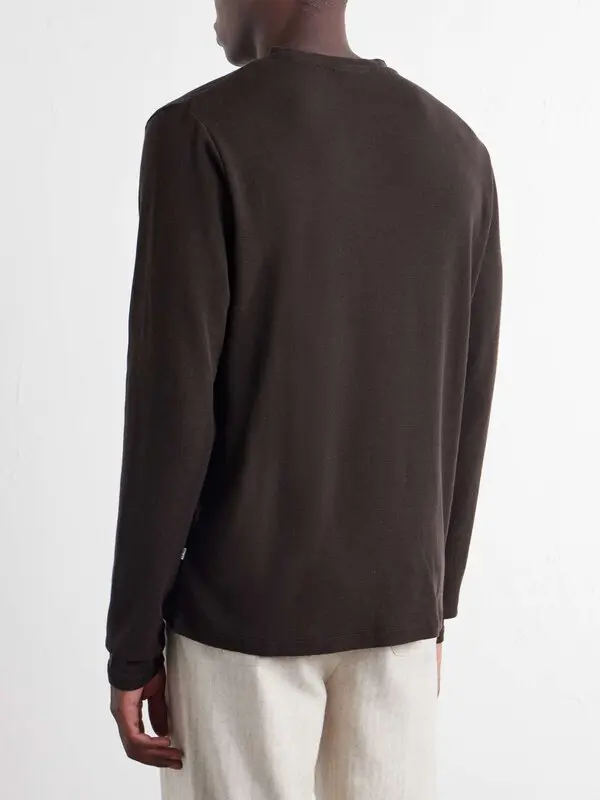 Nn07 Clive Waffle-knit Cotton And Modal-blend T-shirt