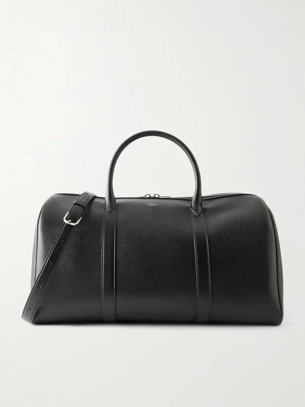 TOTEME Palmellato Large Textured-leather Weekend Bag
