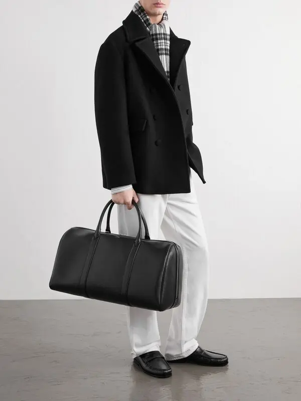 TOTEME Palmellato Large Textured-leather Weekend Bag