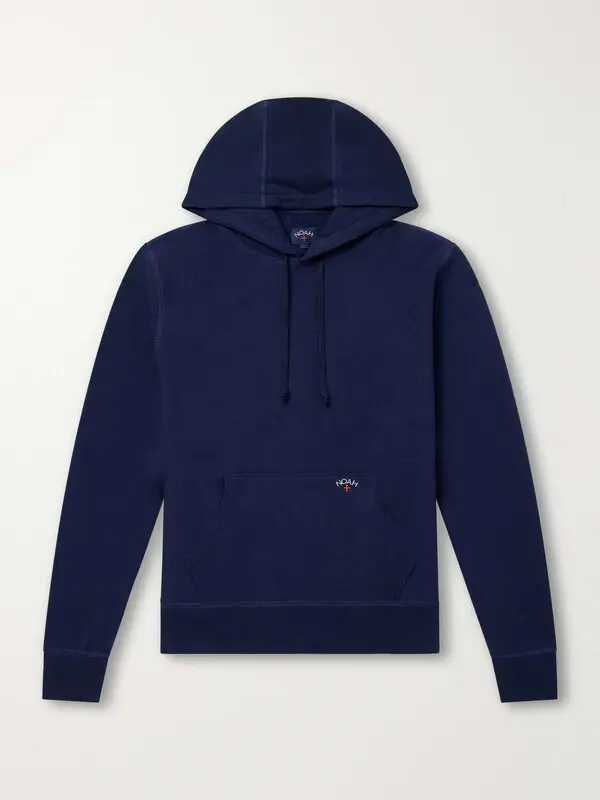 NOAH Logo-embroidered Cotton-jersey Hoodie