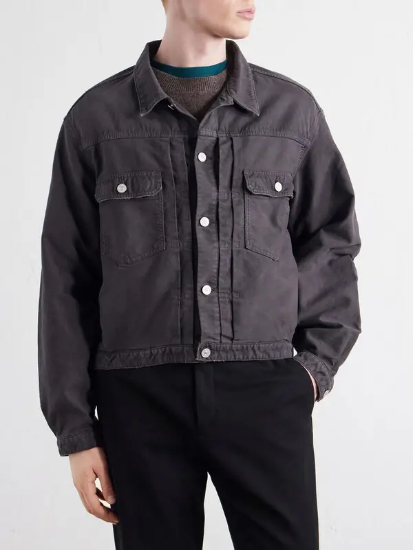Visvim 101xx Embroidered Garment-dyed Corduroy Jacket