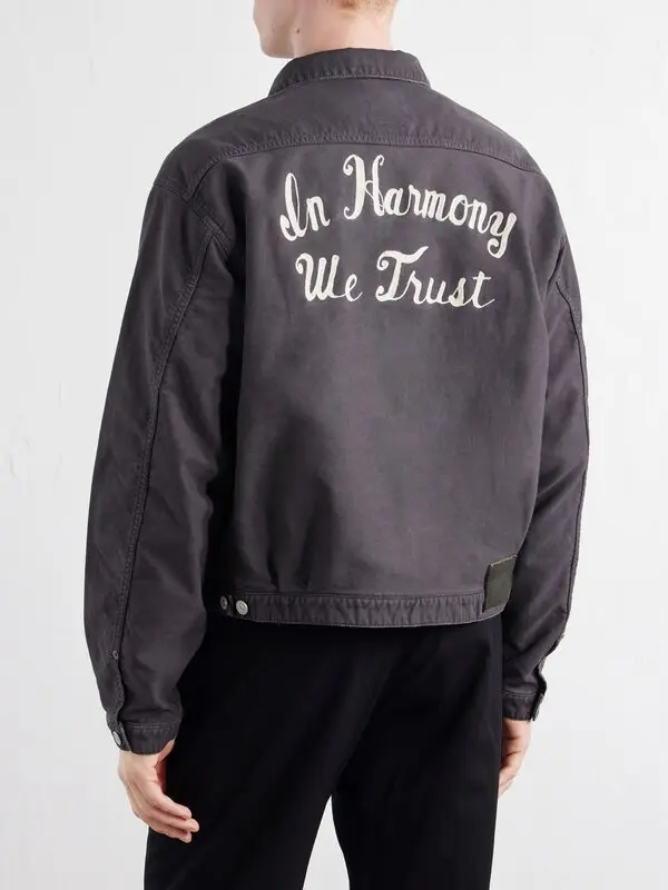 Visvim 101xx Embroidered Garment-dyed Corduroy Jacket