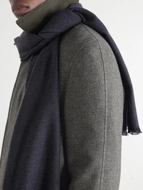 Zegna Wool Scarf - Black