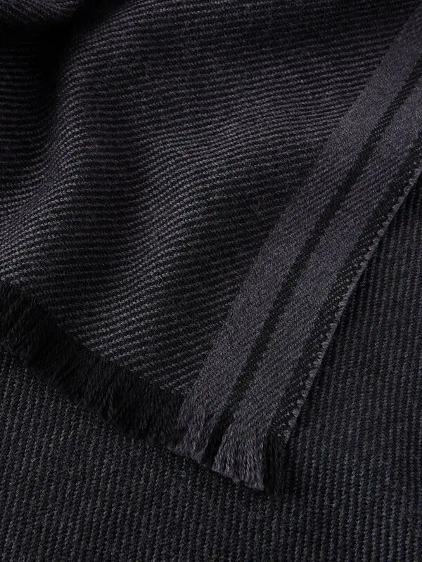 Zegna Wool Scarf - Black