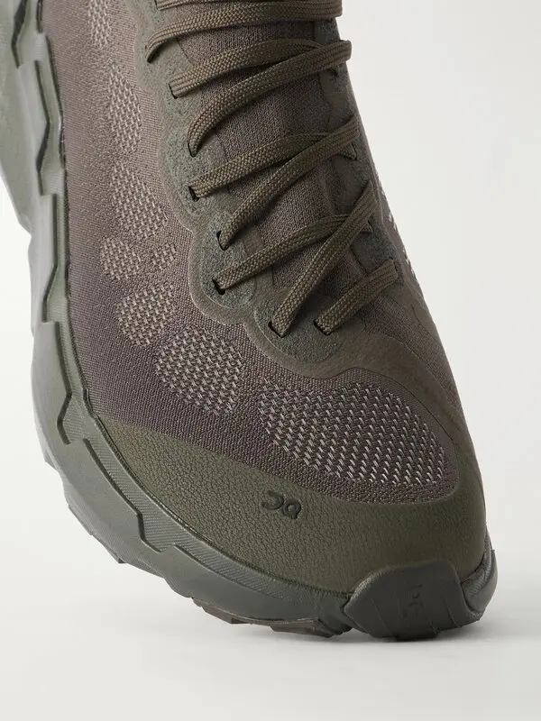 On Paf Cloudsoma Rubber-trimmed Stretch-knit Sneakers