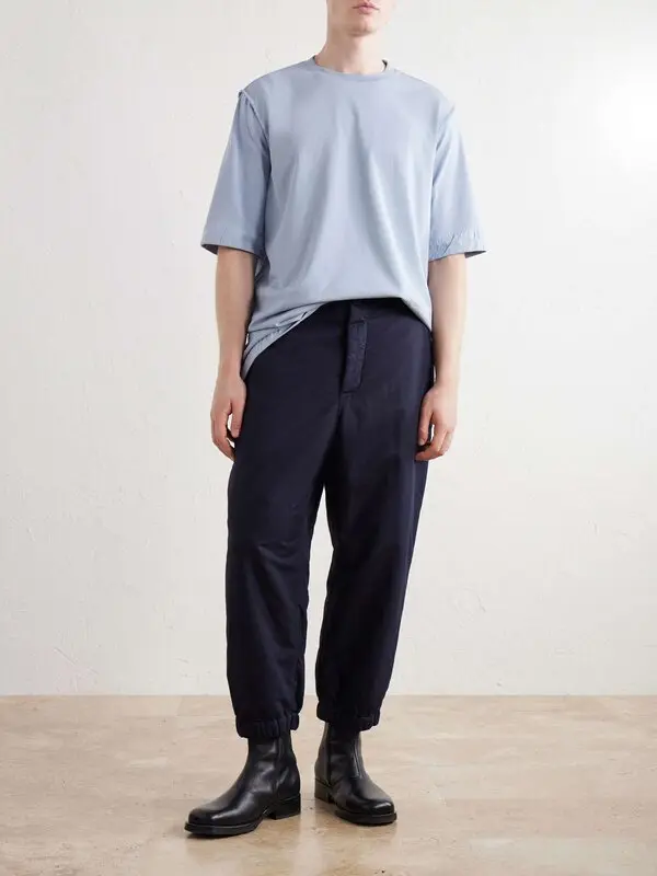 CASEY CASEY Felix Garment-dyed Cotton-jersey T-shirt