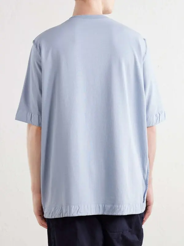 CASEY CASEY Felix Garment-dyed Cotton-jersey T-shirt